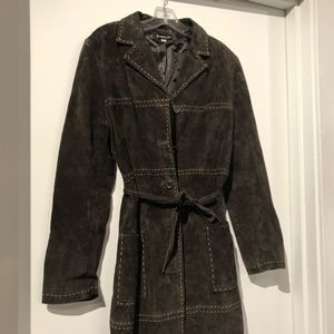 bebe Jackets & Coats | Black And White Coat With Gold Accents | Poshmark